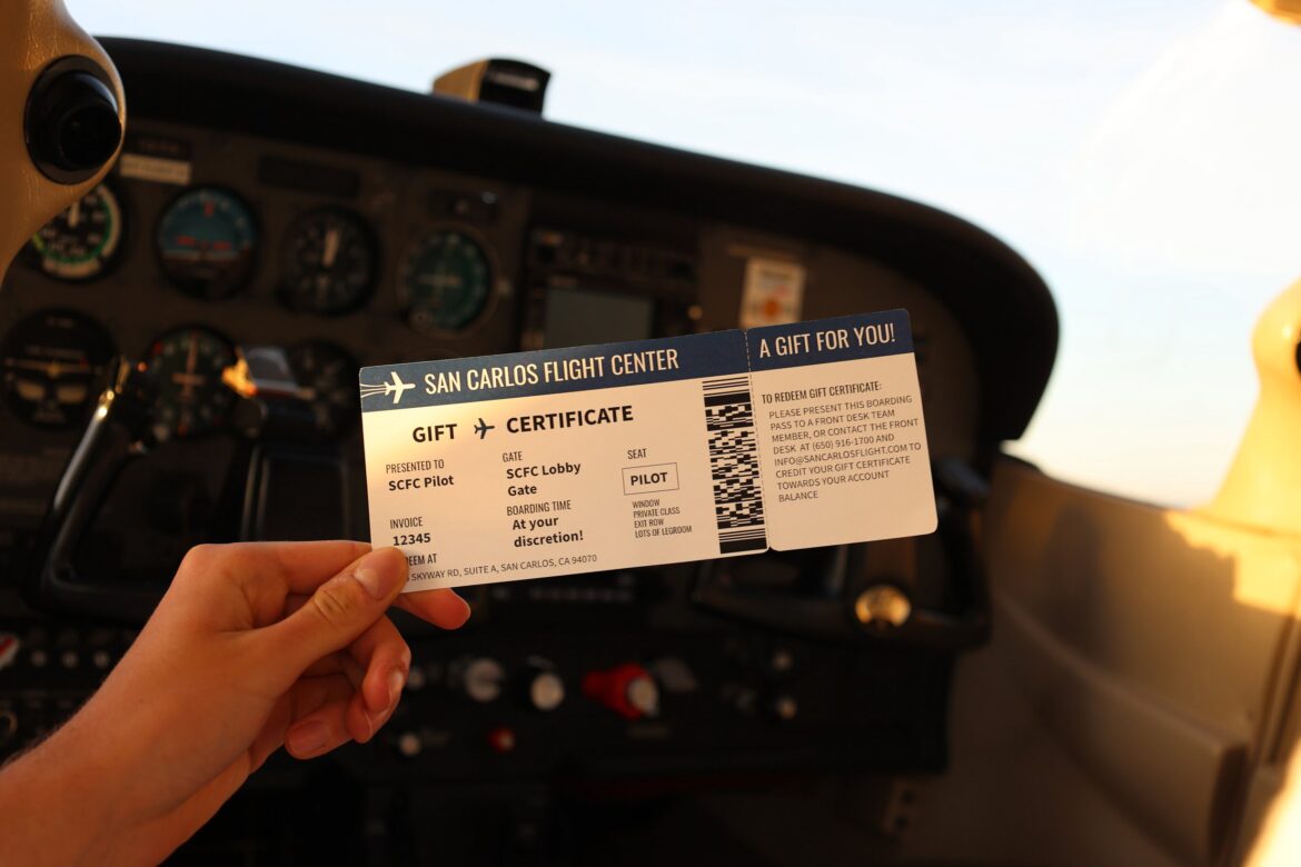 Buy a San Carlos Flight Center Gift Certificate – San Carlos Flight Center
